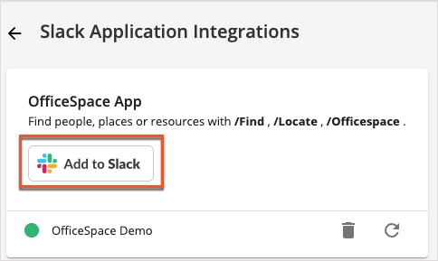 Integrating OfficeSpace with Slack
