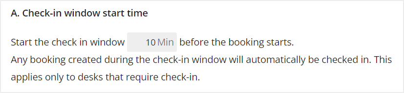 Setting Up Check-In for Bookable Desks